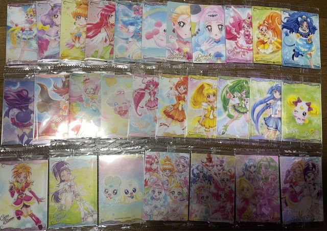 Pretty Cure Precure Wafer 3 Card Complete 28 Types Full Set Bandai 0132