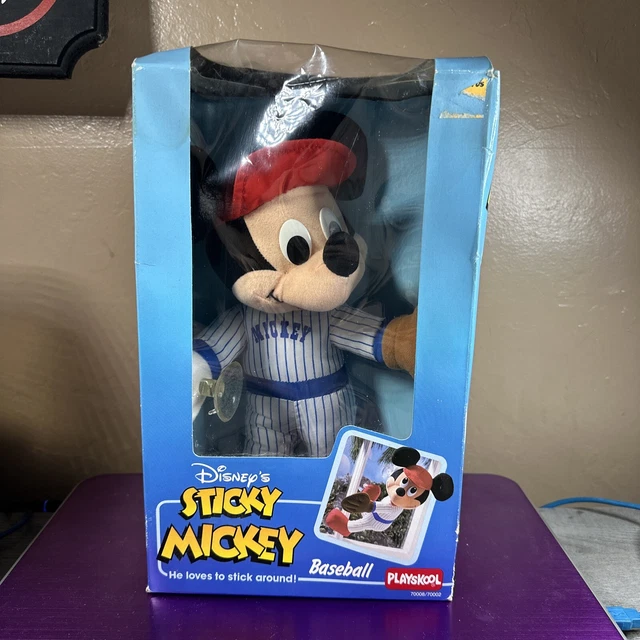 DISNEY'S STICKY MICKEY Mouse Baseball Suction Cups Playskool Vintage ...