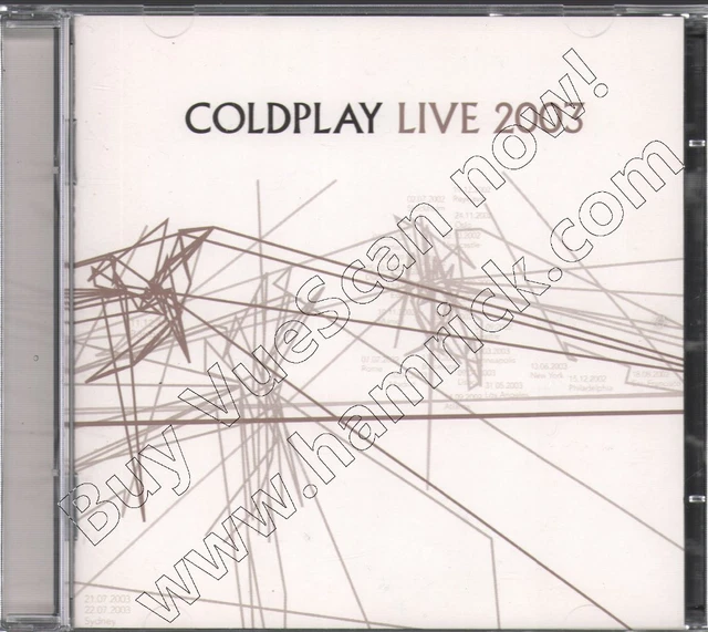 COLDPLAY LIVE 2003 CD/DVD Europe Capitol 2003 DVD + CD set 724359901404 ...