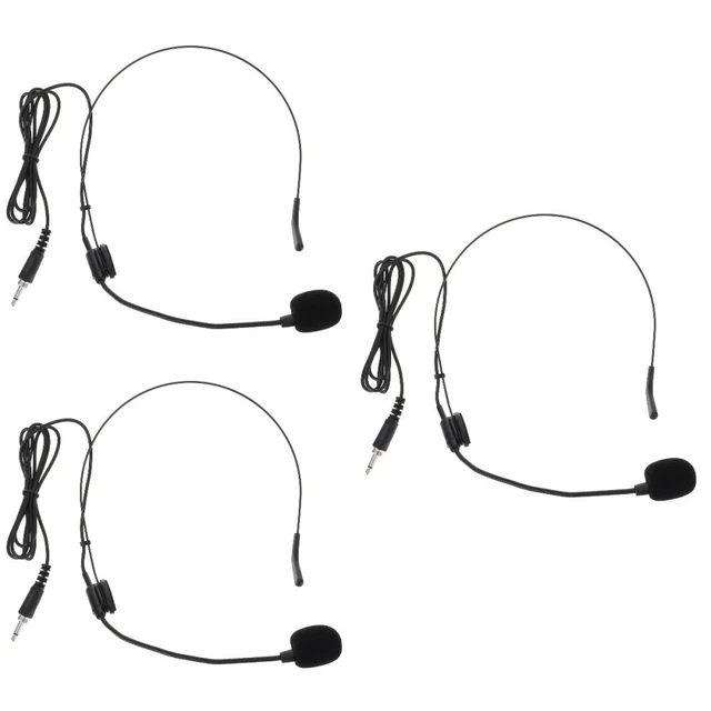 3 PCS CONDENSER Mic Loudspeaker Microphone Voice Amplifier Boom Arm £16 ...