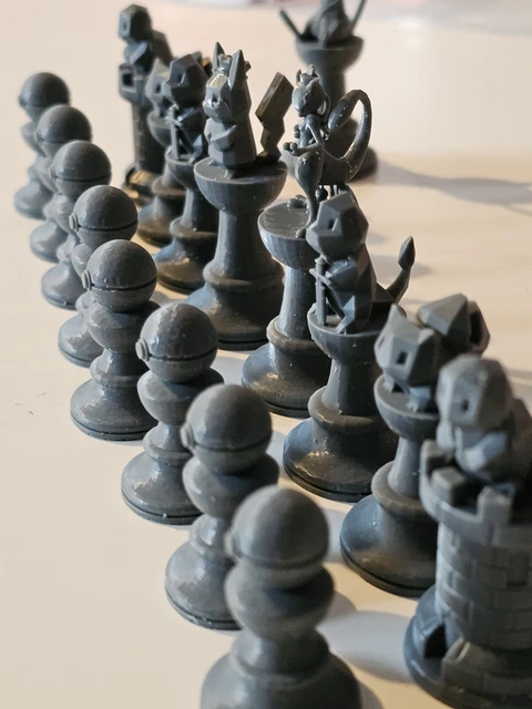 POKÉMON CHESS SET - UNPAINTED - Pokémon chess pieces - novelty chess ...