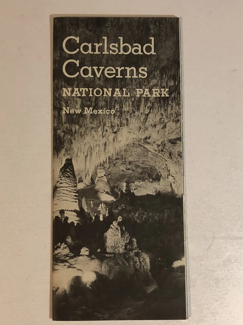 CARLSBAD CAVERNS NATIONAL Park Brochure Vintage New Mexico BR14 $9.89 ...