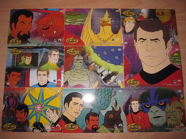 THE COMPLETE STAR Trek Animated Adventures Complete Subset Foil Set Jd1 ...