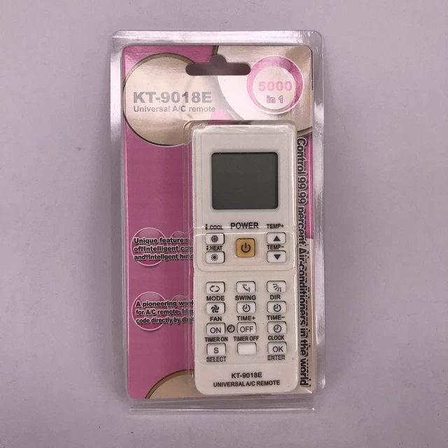 NEU FÜR KT-9018E Universal LCD AC A/C Klimaanlage Fernbedienung 5000 in ...