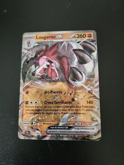 CARTE POKÉMON LOUGAROC Ex 117/193 Écarlate Et Violet Officielles ...
