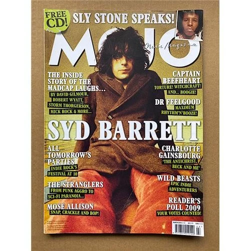 PINK FLOYD MOJO #196 Magazine March 2010 Syd Barrett Cover With More ...