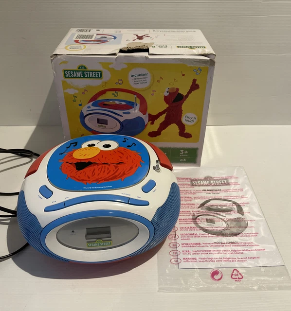SESAME STREET ELMO 2013 CD Portable Player Boombox AM/FM Radio Working ...