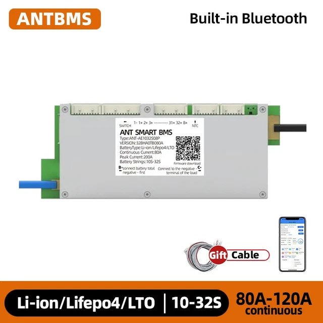 ANT 10-32S 150A-300A Li-ion LiFePo4 LTO BMS with Balanced Bulid in ...