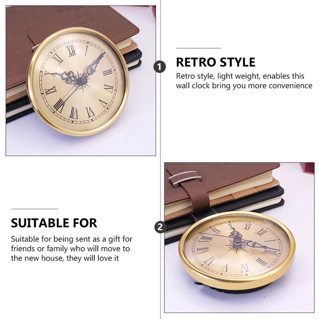 ORLOGE MURALE PENDULE Murales Silencieuse Numéro D'horloge Métallique ...