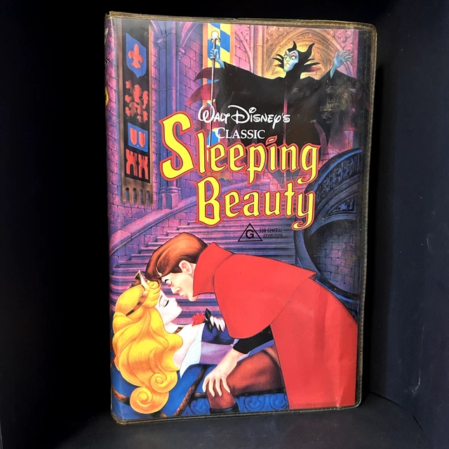 SLEEPING BEAUTY VHS 1959 Walt Disney's Classic Clamshell Tested GC $19. ...