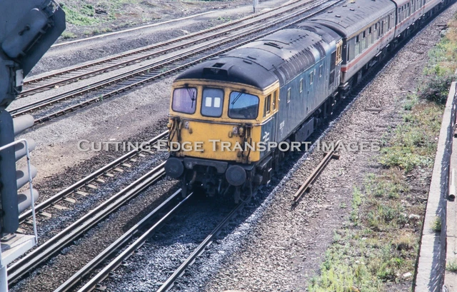 ORIGINAL RAILWAY SLIDE: Class 33 Diesel 33116 1989 - Location?* D-758 £ ...