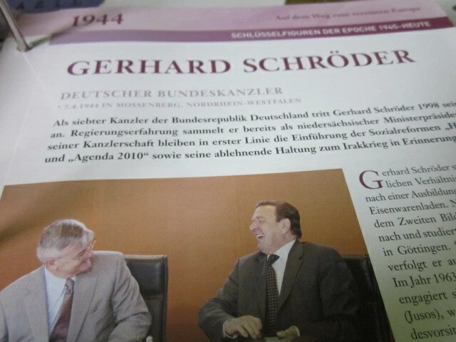 GESCHICHTE EUROPAS AB 1945 Schlüsselfiguren Gerhard Schröder EUR 3,99 - PicClick DE