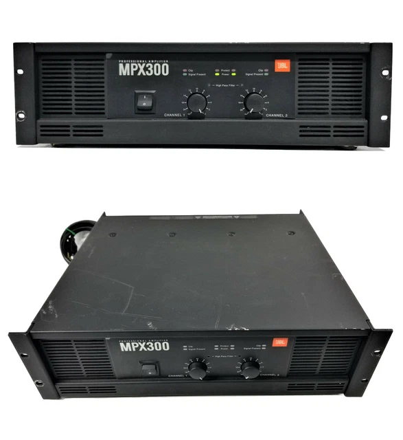 JBL MPX300 2-CHANNEL 300W Amplifier @ 4Ω Professional Audio Studio ...