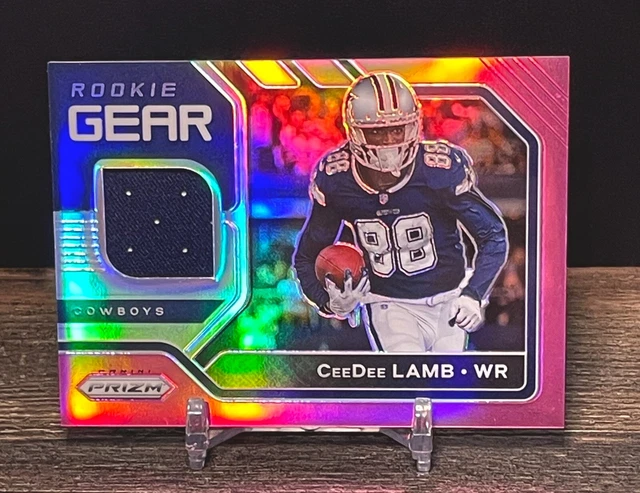 CEEDEE LAMB 2020 Prizm Football Rookie Gear Patch #7 Pink Dallas ...