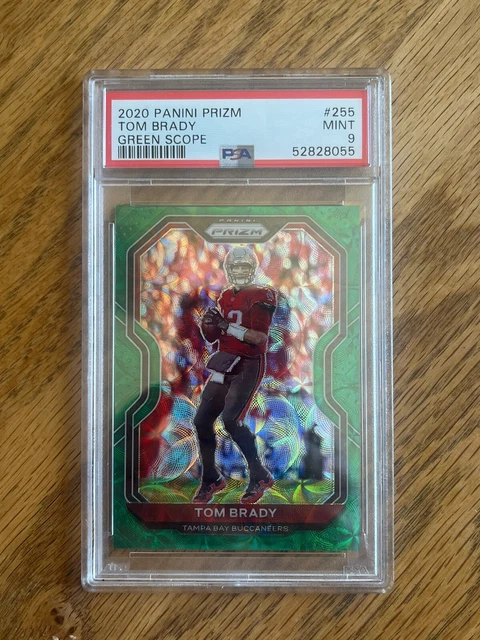 2020 PANINI GREEN Scope Prizm #255 Tom Brady Bouccaneers /75 PSA 9 ...