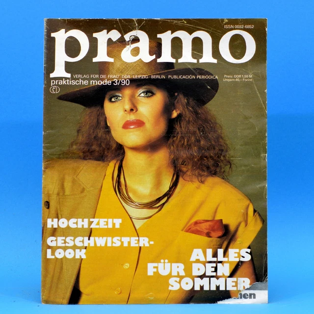 DDR PRAMO 3 1990 Praktische Mode Schnittmuster Hochzeit Vollschlanke ...