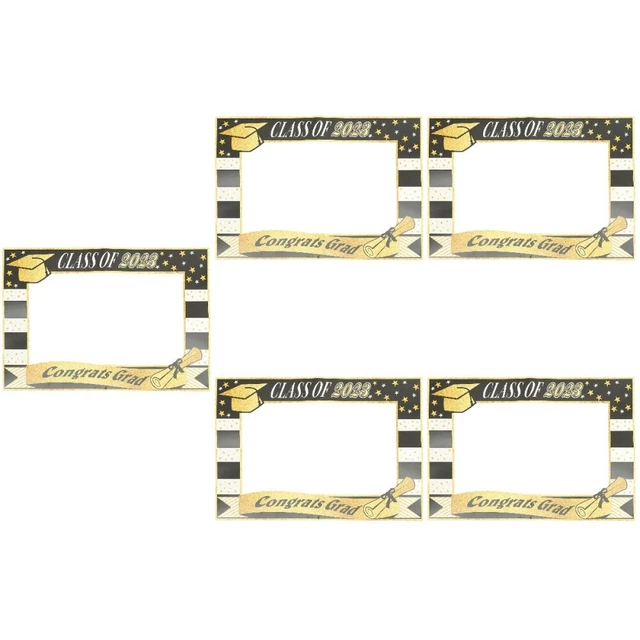 5PCS 2023 GRADUATION Photo Booth Frame Booth Prop for Graduation ...