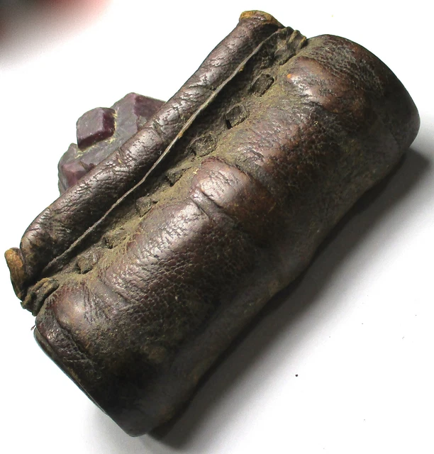 RARE LARGE OLD Leather Ethiopian Coptic Kitabe Scroll Amulet/Protection ...
