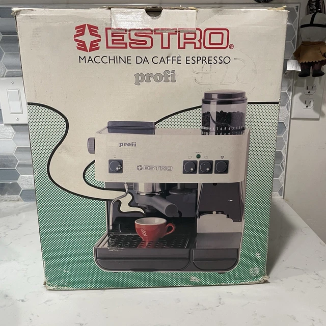 RARE VINTAGE ESTRO Profi Espresso Machine COM 002 - White- Tested And ...