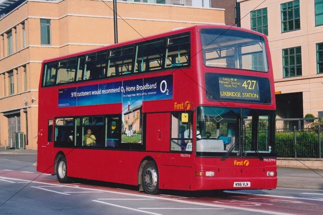 BUS PHOTO, FIRST London Photograph Picture R341 A Dennis Trident ...