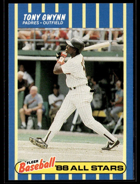 1988 FLEER BASEBALL All-Stars #13 Tony Gwynn Card 0102C EUR 2,21 - PicClick FR