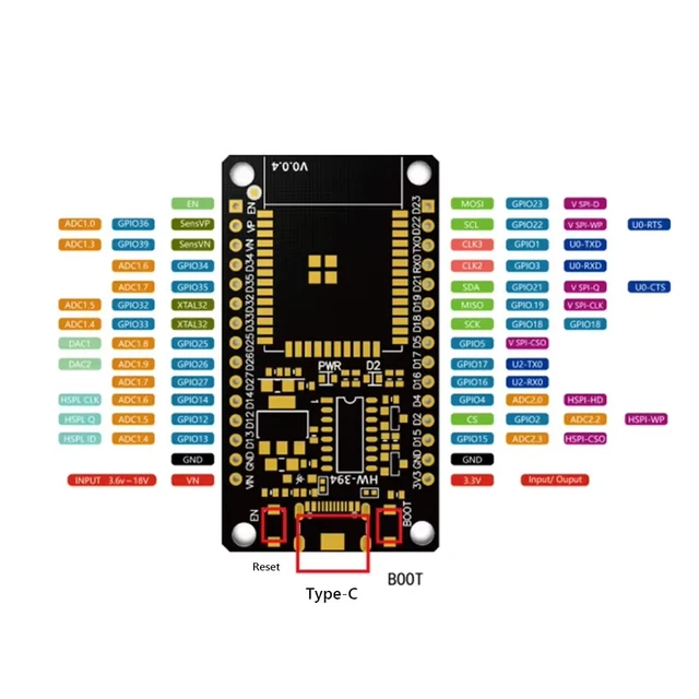 ESP32 WROOM-32 ESP32-S Development Board WiFi+Bluetooth-compatible TYPE ...