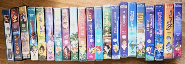 COLLECTION VHS SECAM Walt Disney 32 Vhs Cassettes Video En Tres Bon ...