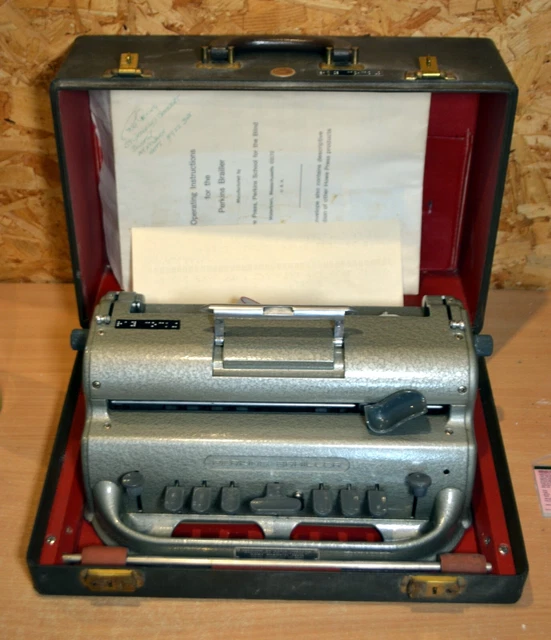 PERKINS BRAILLER BRAILLE Typewriter with ELECTRONIC MODIFICATION £299. ...