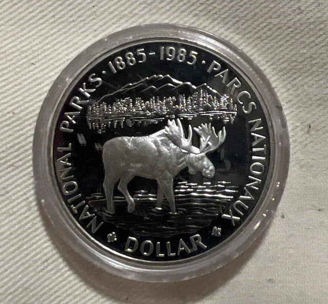 1985 ROYAL CANADIAN Mint 100th Anniversary National Parks Proof Silver ...