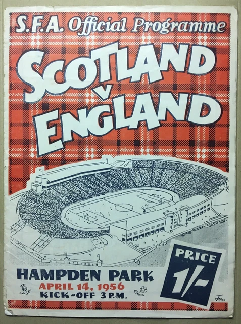 SCOTLAND V ENGLAND at Hampden Park | 1956 Programme £20.00 - PicClick UK