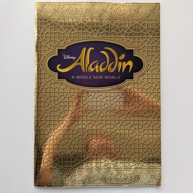 DISNEY ALADDIN MUSICAL Theatre Gold Cover Souvenir Brochure Programme £ ...