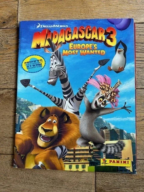 COMPLETE PANINI MADAGASCAR 3 Sticker Album Collection Excellent ...