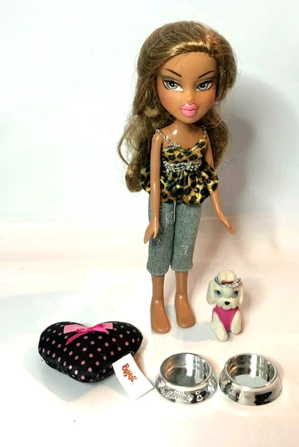VINTAGE MGA BRATZ Pampered Pupz Yasmin Doll Pet And Accessories Bundle ...
