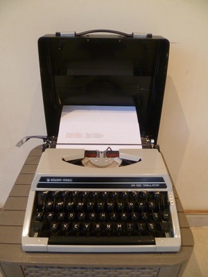 VINTAGE SEIKO SILVER Reed SR 100 'Tabulator' Typewriter In Case Tested ...
