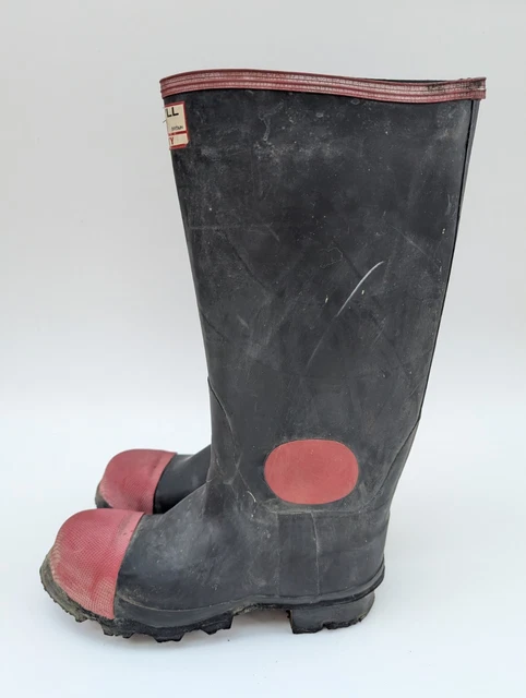ARGYLL SAFETY WELLINGTON Boots- Mens UK Size 6 - Steel Toe Cap Farming ...