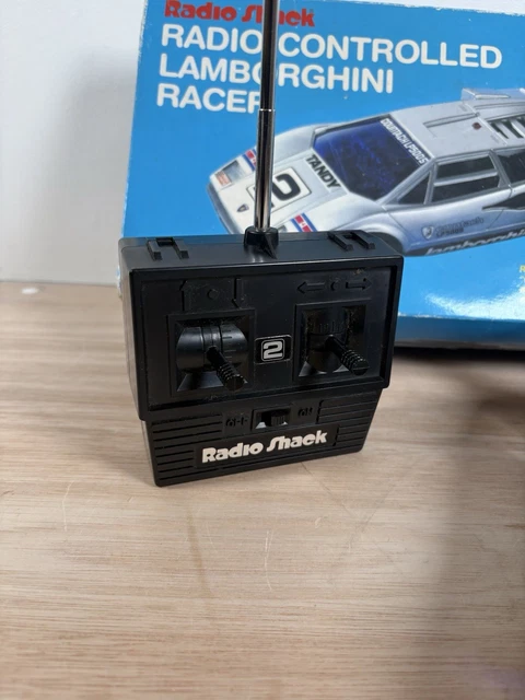 TANDY RADIO SHACK RC Lamborghini Remote Control Car Vintage Retro Toy £ ...