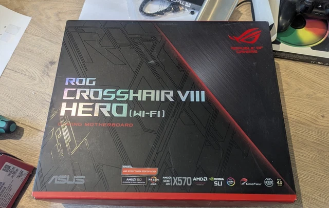 ASUS ROG CROSSHAIR VIII Hero (Wi‑Fi) AM4 ATX DDR4 Gaming USB‑C PCIe x16 ...