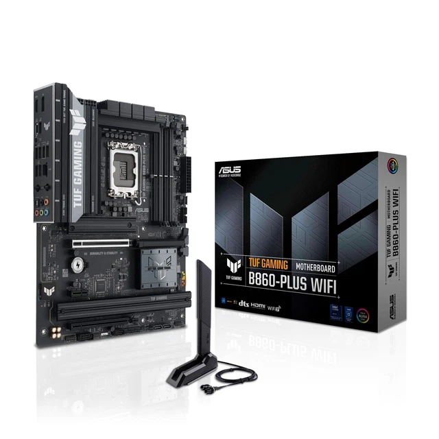 ASUS TUF GAMING B860 PLUS WIFI Intel ATX motherboard, 12+1+2+1 80A ...