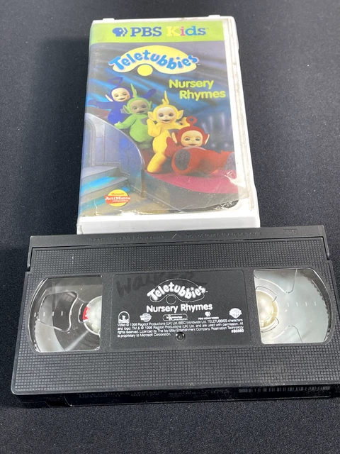 TELETUBBIES PBS KIDS Nursery Rhymes (VHS, 1999) Hard Clamshell Case $10 ...