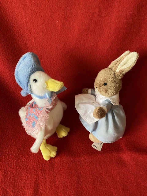 PETER RABBIT AND Jemima puddle duck gund soft toy bundle £5.50 ...