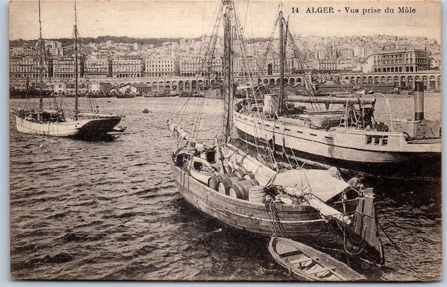 ALGERIE - ALGER - vue prise depuis le mole EUR 5,00 - PicClick FR