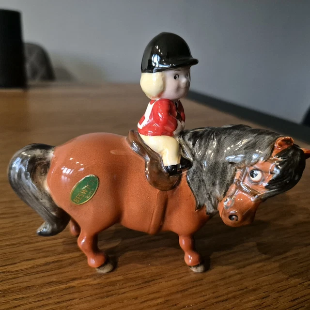 JOHN BESWICK THELWELL Pony Angle on Horseback "The Learner" 1981 VGC £ ...