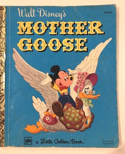 VINTAGE WALT DISNEY’S MOTHER GOOSE Little Golden Book 1979 E106-5 SC FREE POST EUR 11,33 ...