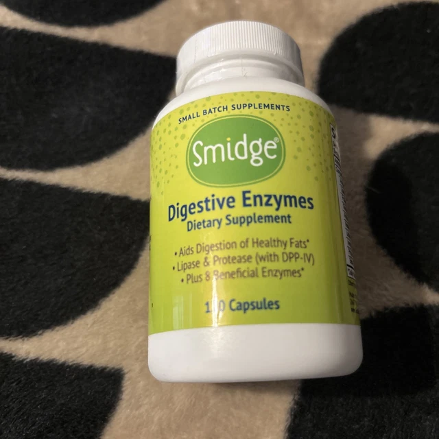SMIDGE DIGESTIVE ENZYMES - 120 Capsules £16.15 - PicClick UK