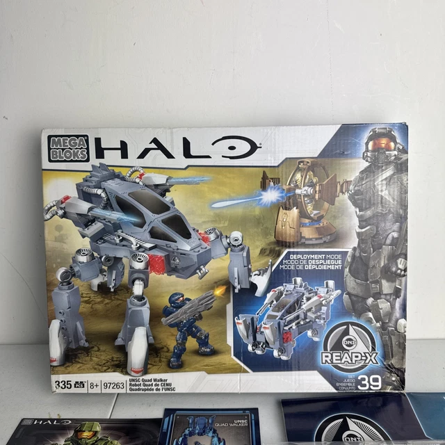 GENUINE MEGABLOKS HALO 97263 UNSC Quad Walker Set Boxed - Incomplete £ ...