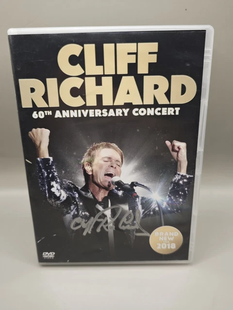 CLIFF RICHARD 60TH Anniversary Concert DVD 2018 Signed Copy £19.35 ...