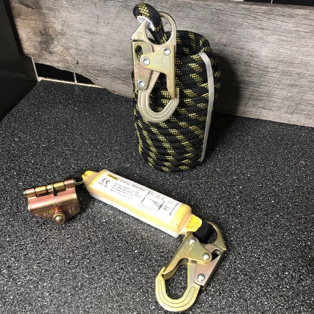 VEVOR VERTICAL LIFELINE Assembly Fall Protection Rope 50ft Polyester ...