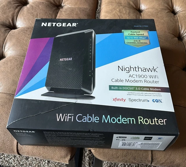 NETGEAR NIGHTHAWK AC1900 wifi cable modem router $80.00 - PicClick