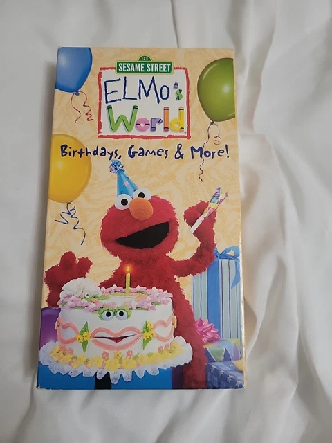 SESAME STREET ELMO'S World Birthdays, Games And More! (VHS, 2001) EUR ...