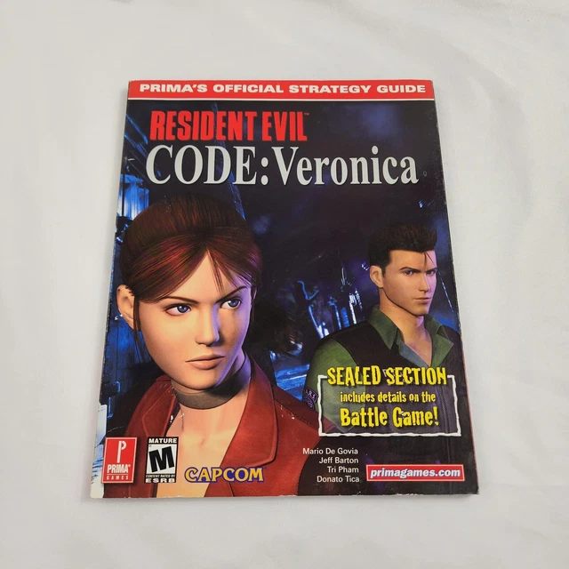 RESIDENT EVIL : Code Veronica Prima's Official Strategy Guide Sega ...